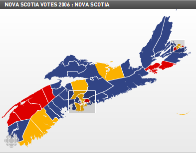 Nova Scotia election in two maps - Rob Cottingham